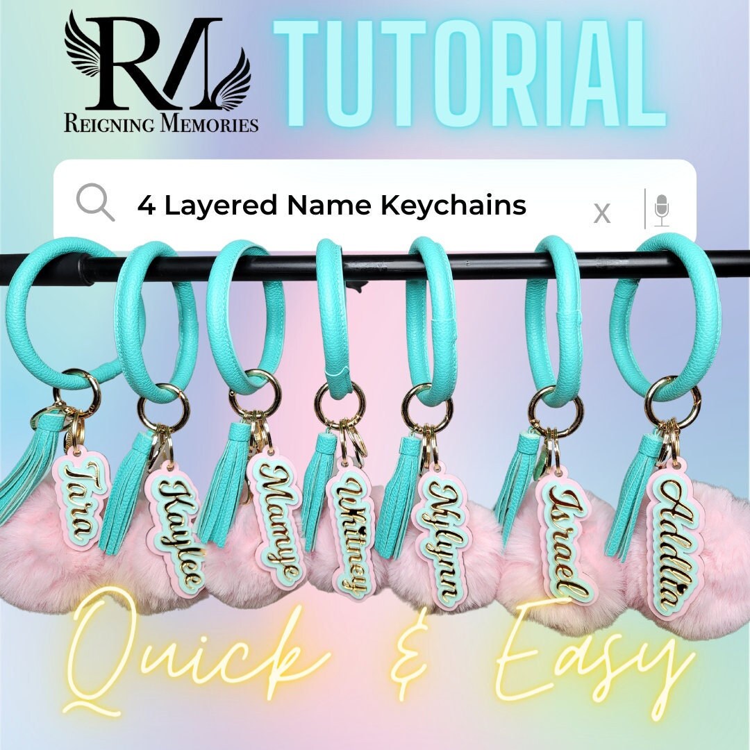 4 Layered Keychain Tutorial - Etsy