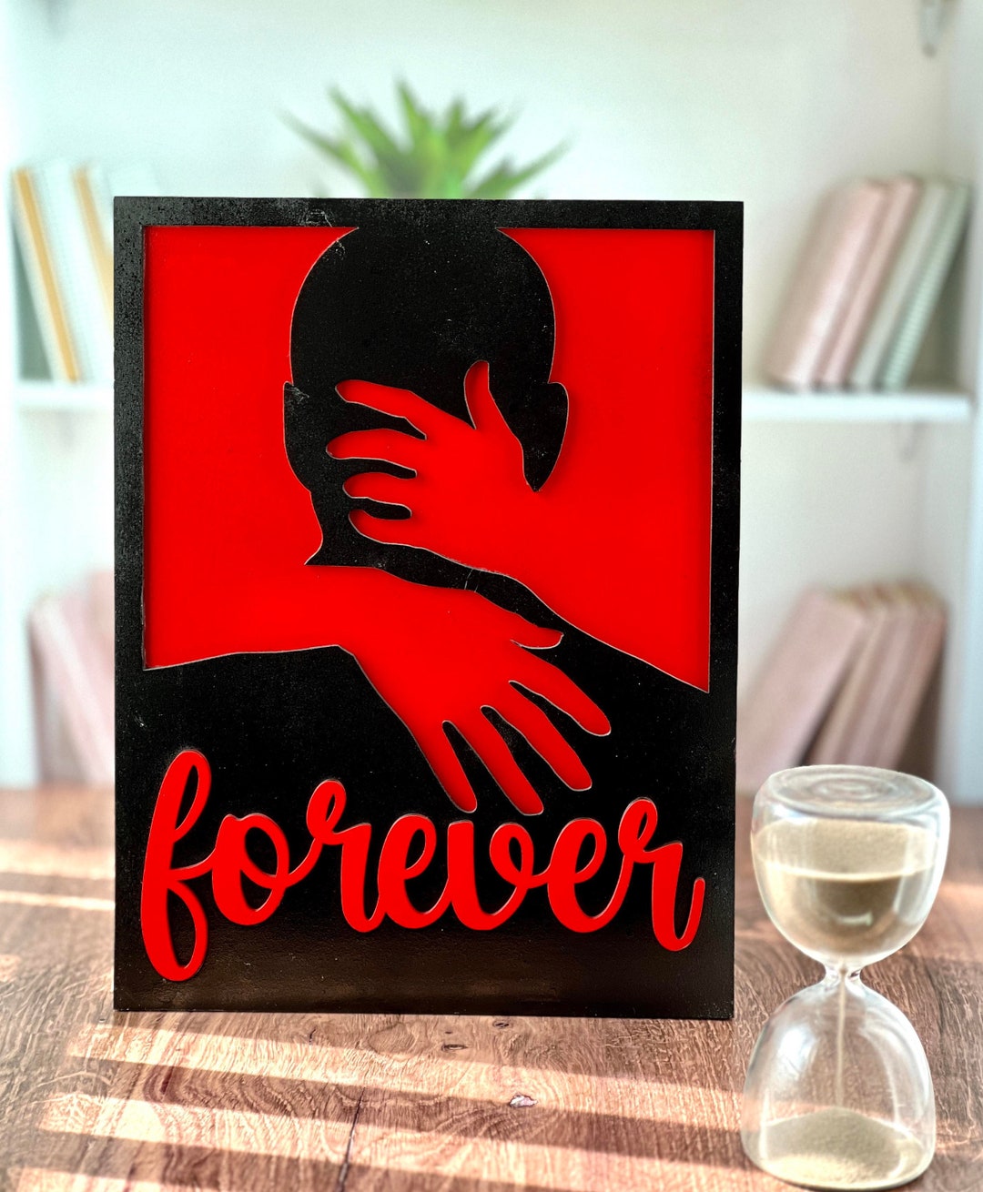 Couple's Hug Forever Wall Piece-digital File, Valentine's Day, Love, - Etsy