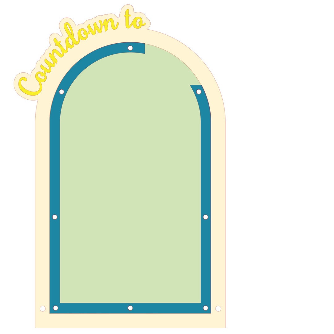 Countdown Blank Sign- Digital File Only - Etsy