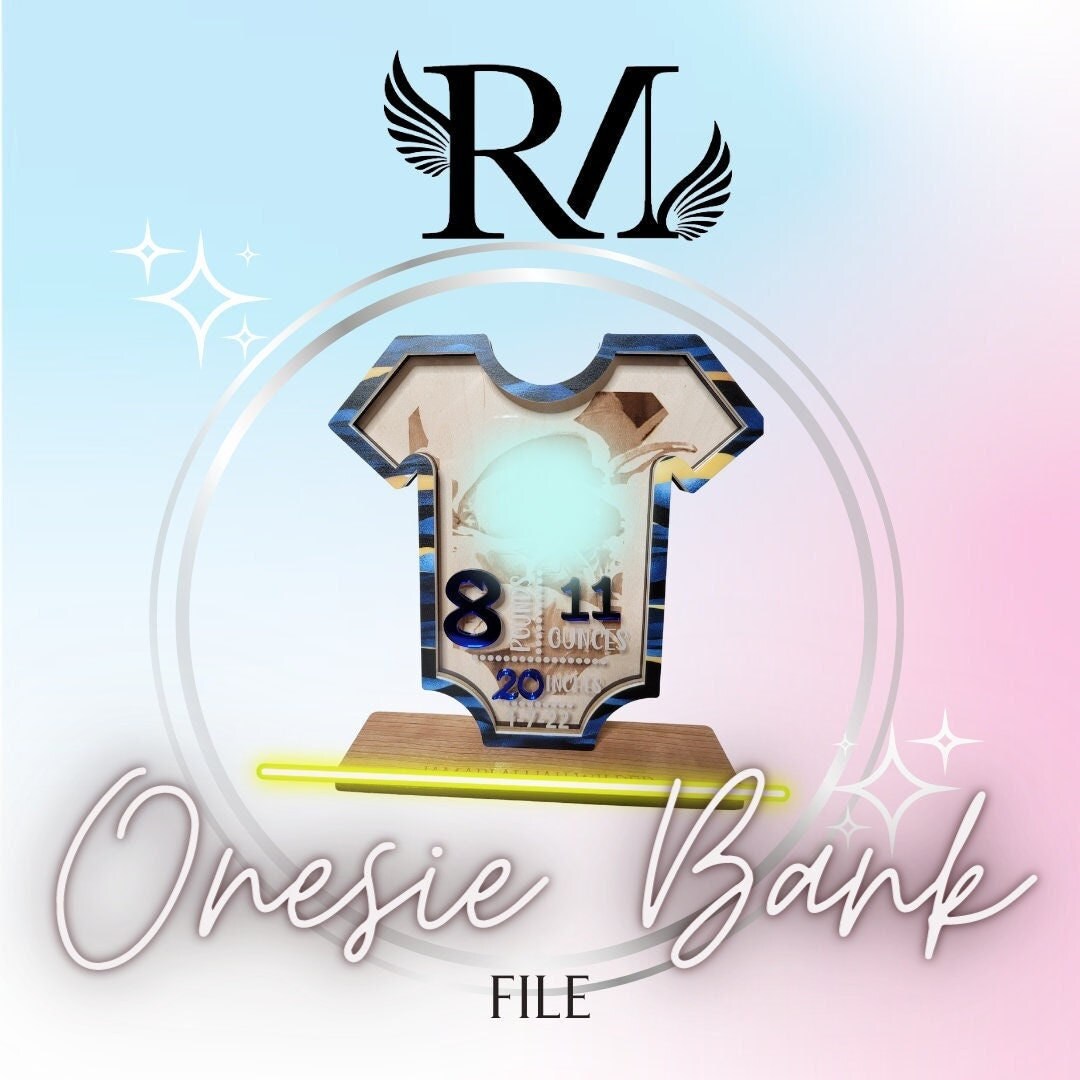 Onesie Bank Digital File Only | Etsy