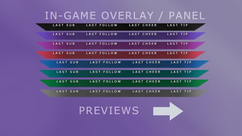 Twitch Overlay Top Bar In-game Overlay - Etsy