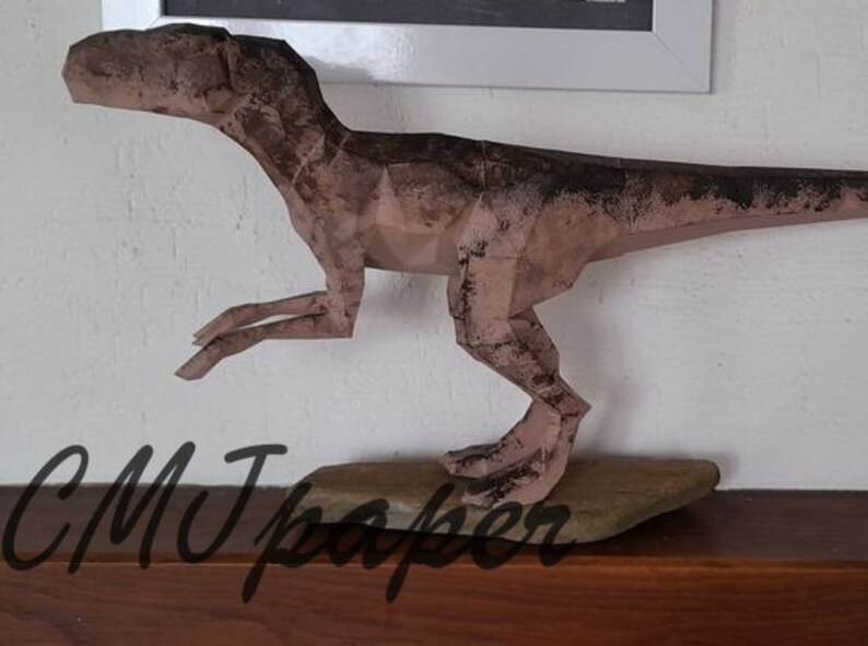 PAPERCRAFT RAPTOR A réaliser vous-même Sculpture de - Etsy France
