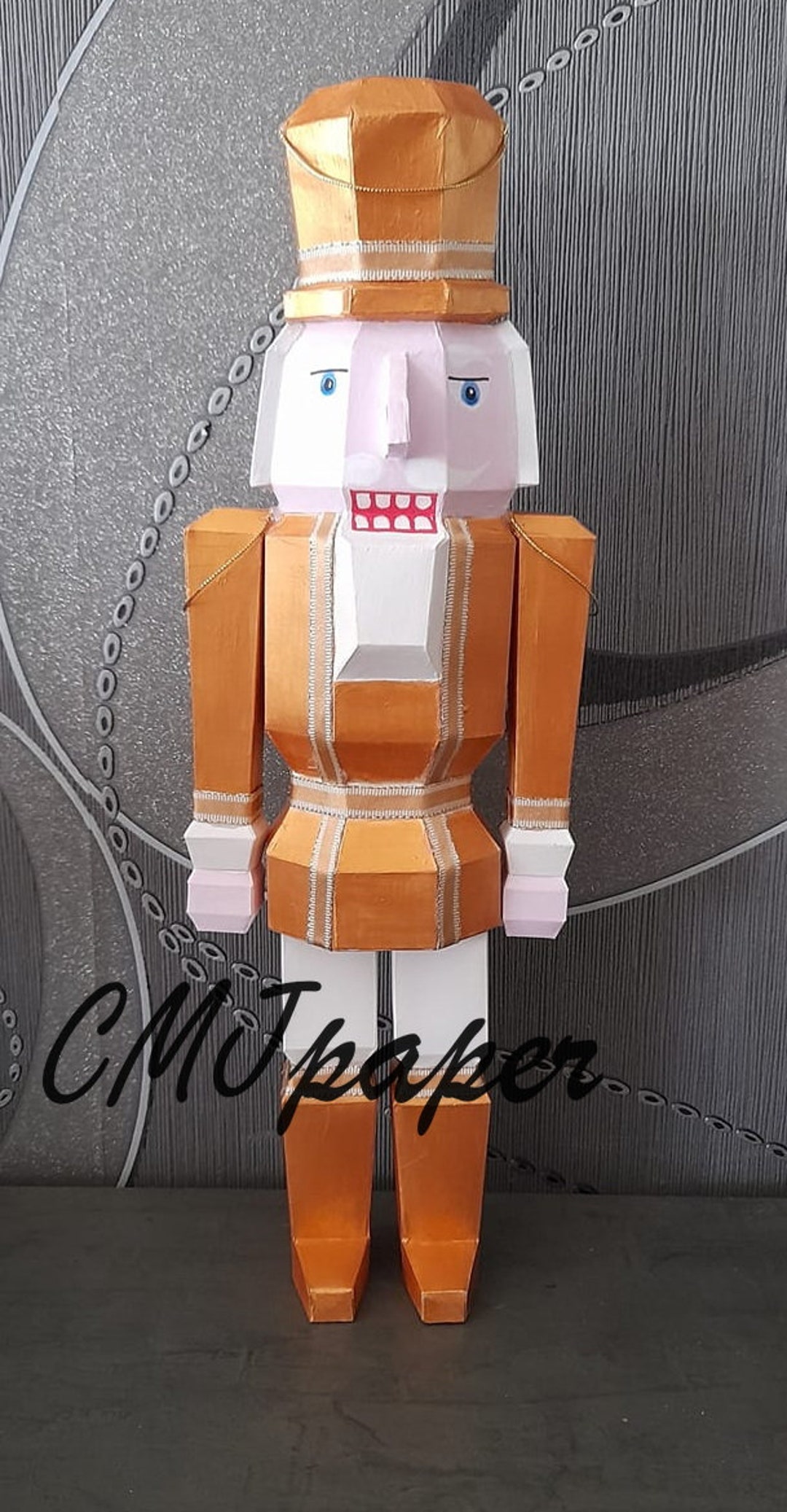 PAPERCRAFT NUTCRACKER to Make Yourself Paper Nutcracker Sculpture ...
