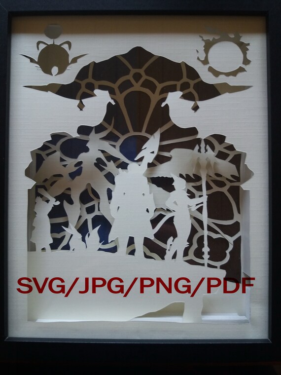 LIGHTBOX FINAL FANTASY A Réaliser Vous-même Tableau 3D En | Etsy