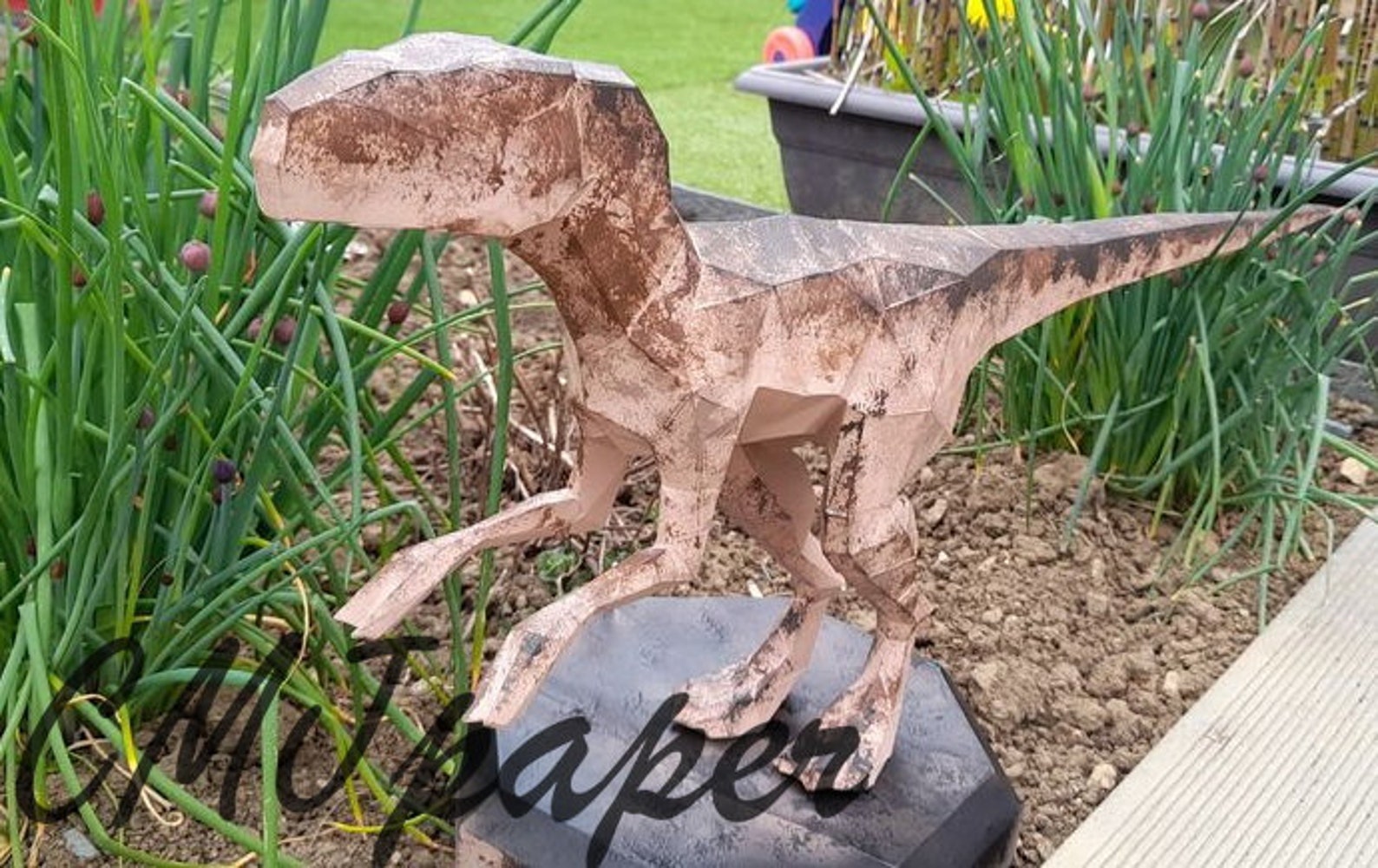PAPERCRAFT RAPTOR A réaliser vous-même Sculpture de - Etsy France