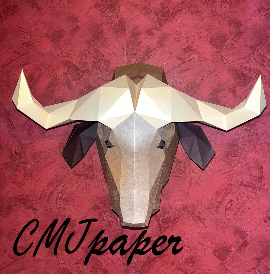PAPERCRAFT BUFFALO YACK to Make Yourself Yak Buffallo Buffalo Paper ...