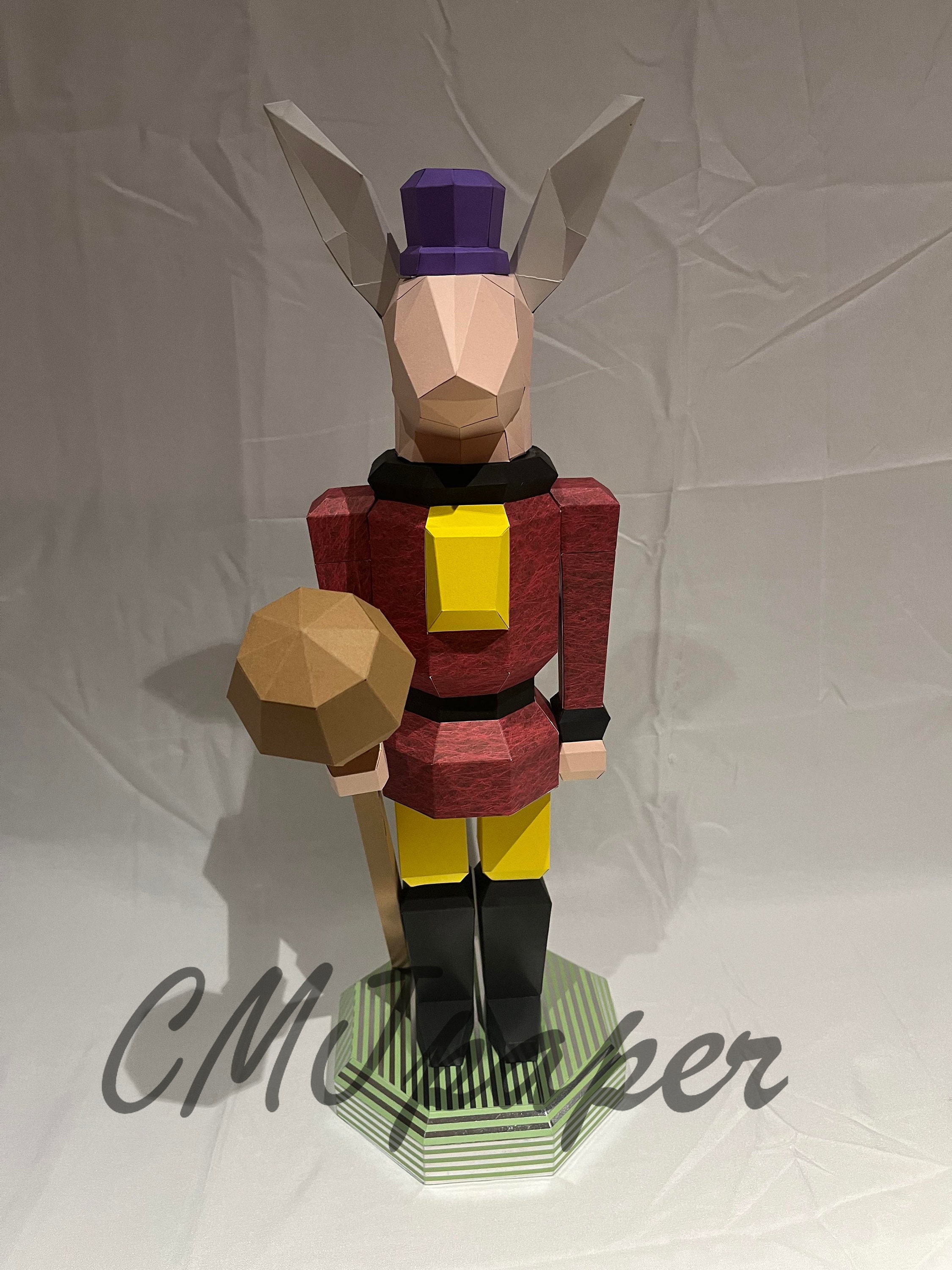 PAPERCRAFT NUTCRACKER 3 Animalsto Make Yourself Paper Nutcracker ...