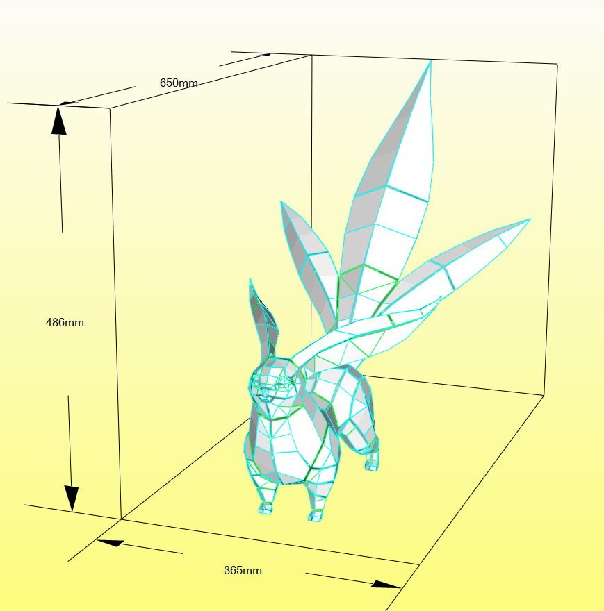PAPERCRAFT CARBUNCLE Do It Yourself Final Fantasy/mascot Sculpture, 3D ...