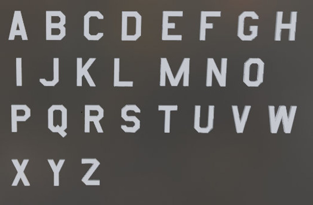 PAPERCRAFT Decor Letter of the ALPHABET to Make Yourself Sculpture 26 ...