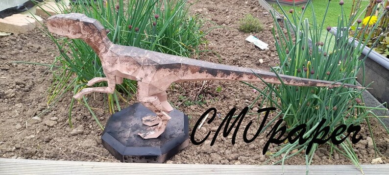 PAPERCRAFT RAPTOR A réaliser vous-même Sculpture de - Etsy France