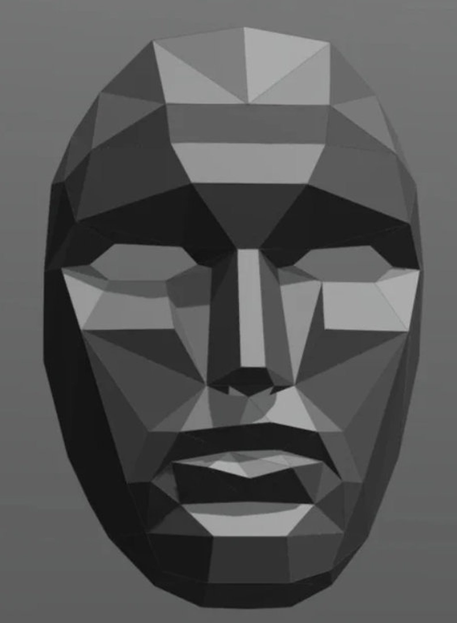 PAPERCRAFT SQUID GAME A réaliser vous-même masque front man - Etsy France