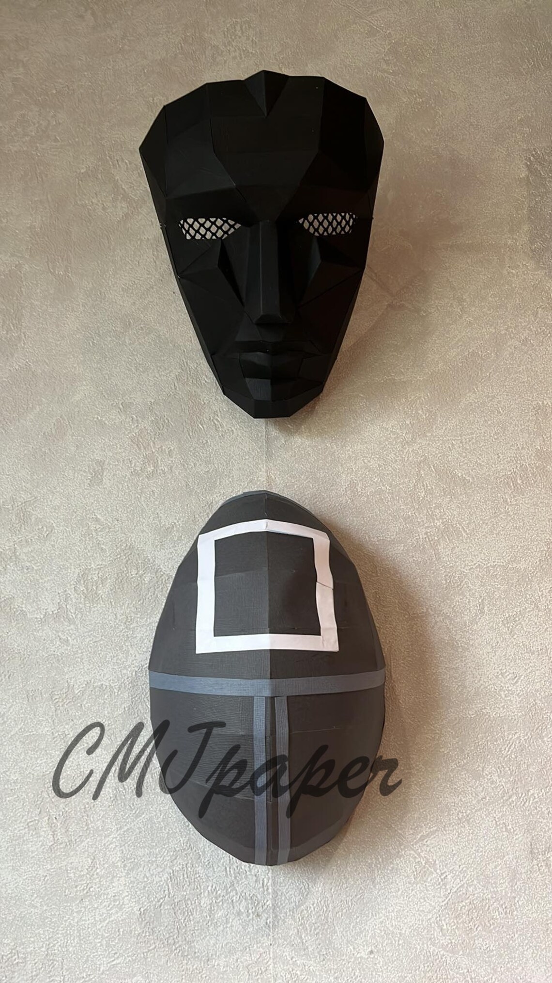 PAPERCRAFT SQUID GAME A réaliser vous-même masque front man - Etsy France