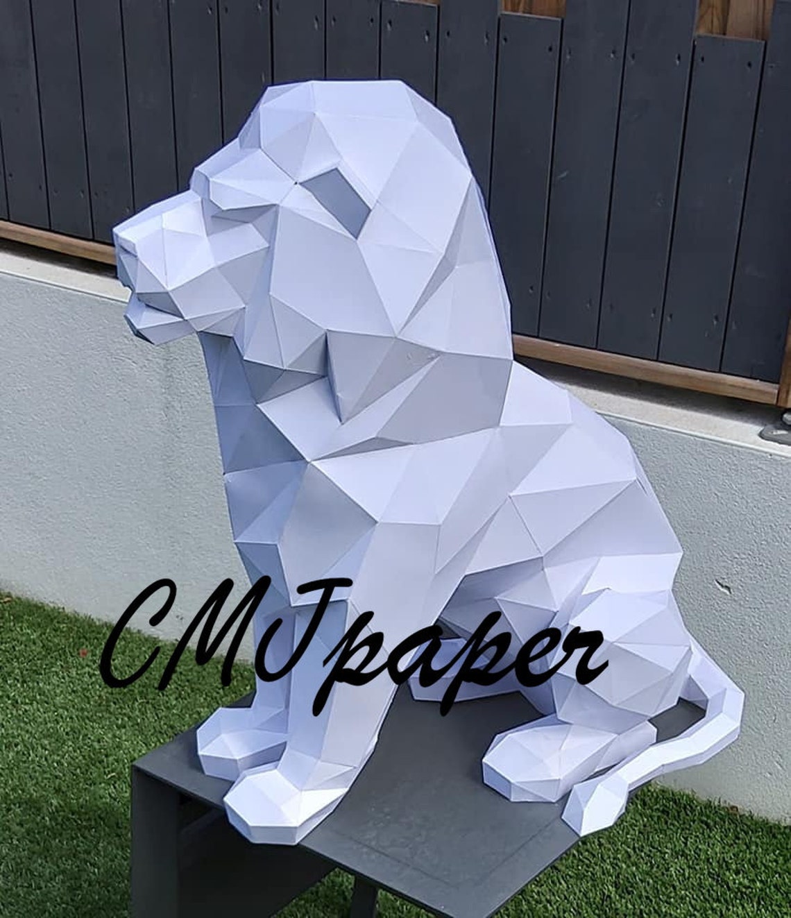 PAPERCRAFT LION A réaliser vous-même Sculpture de LION en papier ...