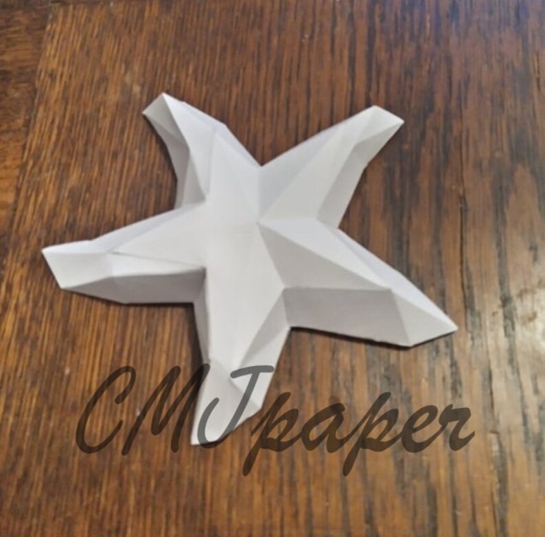 PAPERCRAFT décor COQUILLAGE et ETOILE de mer mural ou à poser A ...