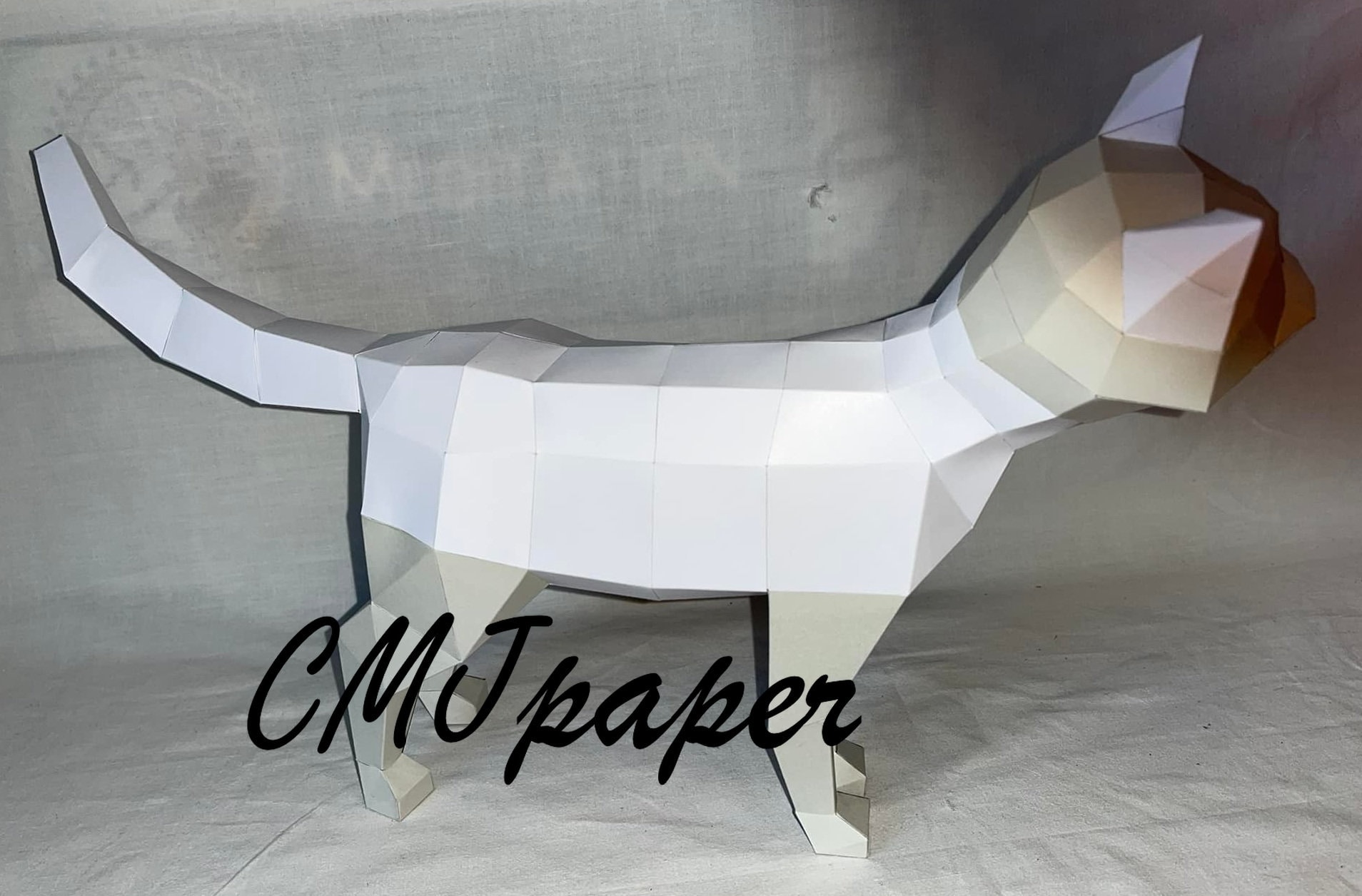 PAPERCRAFT CHAT to Make Yourself Paper Cat Sculpture, 3D Paper, Origami ...