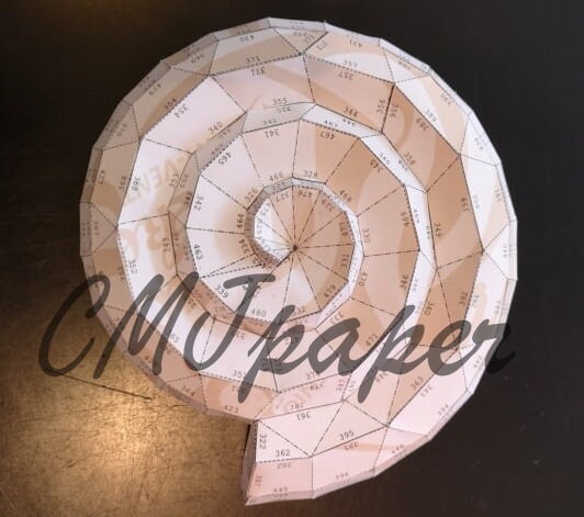 PAPERCRAFT décor COQUILLAGE et ETOILE de mer mural ou à poser - Etsy France