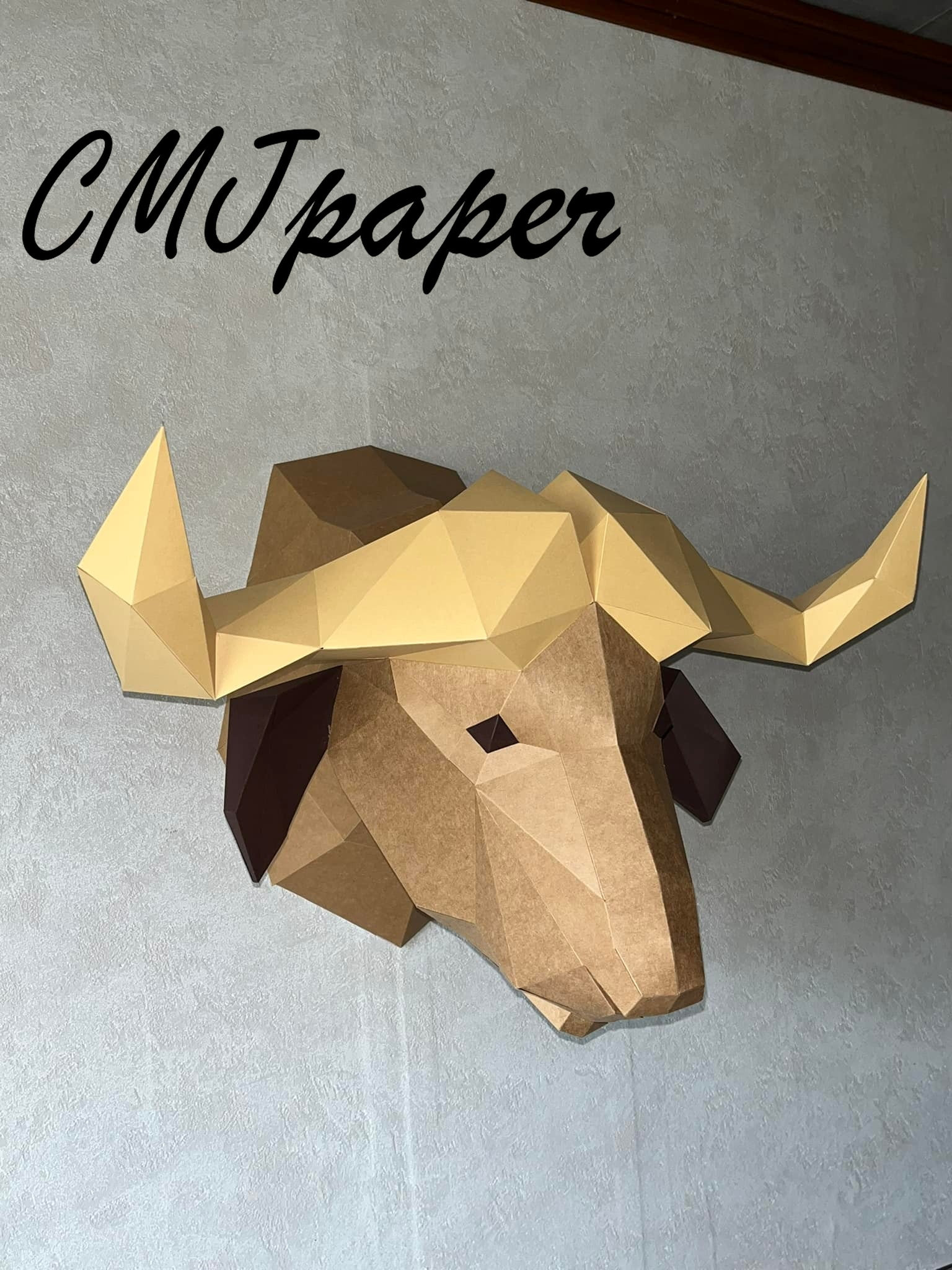 PAPERCRAFT BUFFALO YACK to Make Yourself Yak Buffallo Buffalo Paper ...