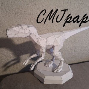 PAPERCRAFT RAPTOR A réaliser vous-même Sculpture de | Etsy France