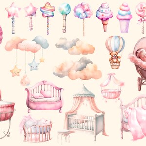 Baby Girl, Watercolor Clipart, Newborn Children PNG, Girl, Nursery ...