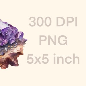 Minerals Clipart Watercolor Png, Gems, Precious Stones Digital Print ...