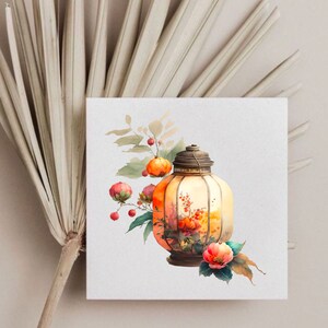 Chinese Lanterns Watercolor Clipart Png, Digital Print, Illustration ...