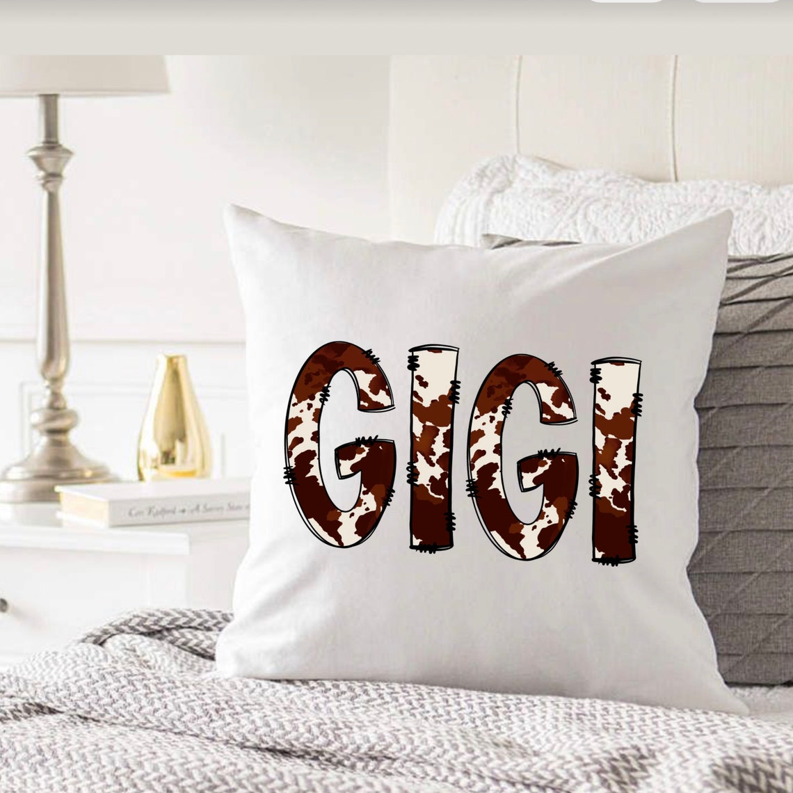 Gigi Cow Sublimation SVG PNG Mother's Day Design Hand - Etsy
