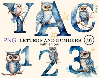 Alphabet Watercolor Png, 26 Floral Letters Clipart, Digital Print ...