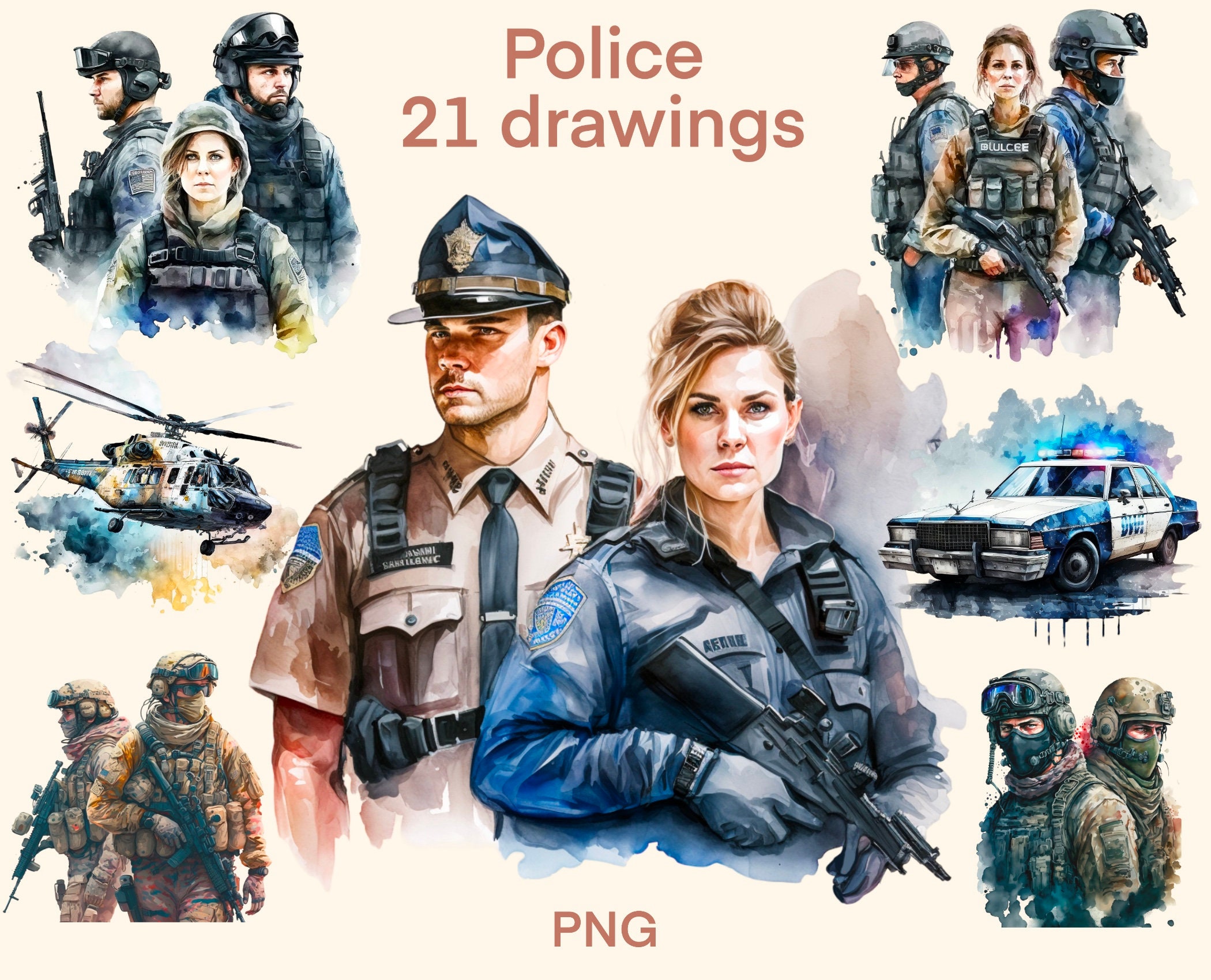 Female Police Officer Concept Art