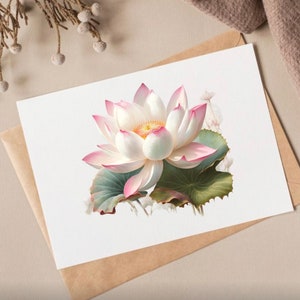 Water Lily Clipart Watercolor Png, Flowers Digital Print, Lotus Flower ...