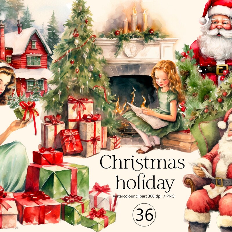 Holiday Illustration - Etsy