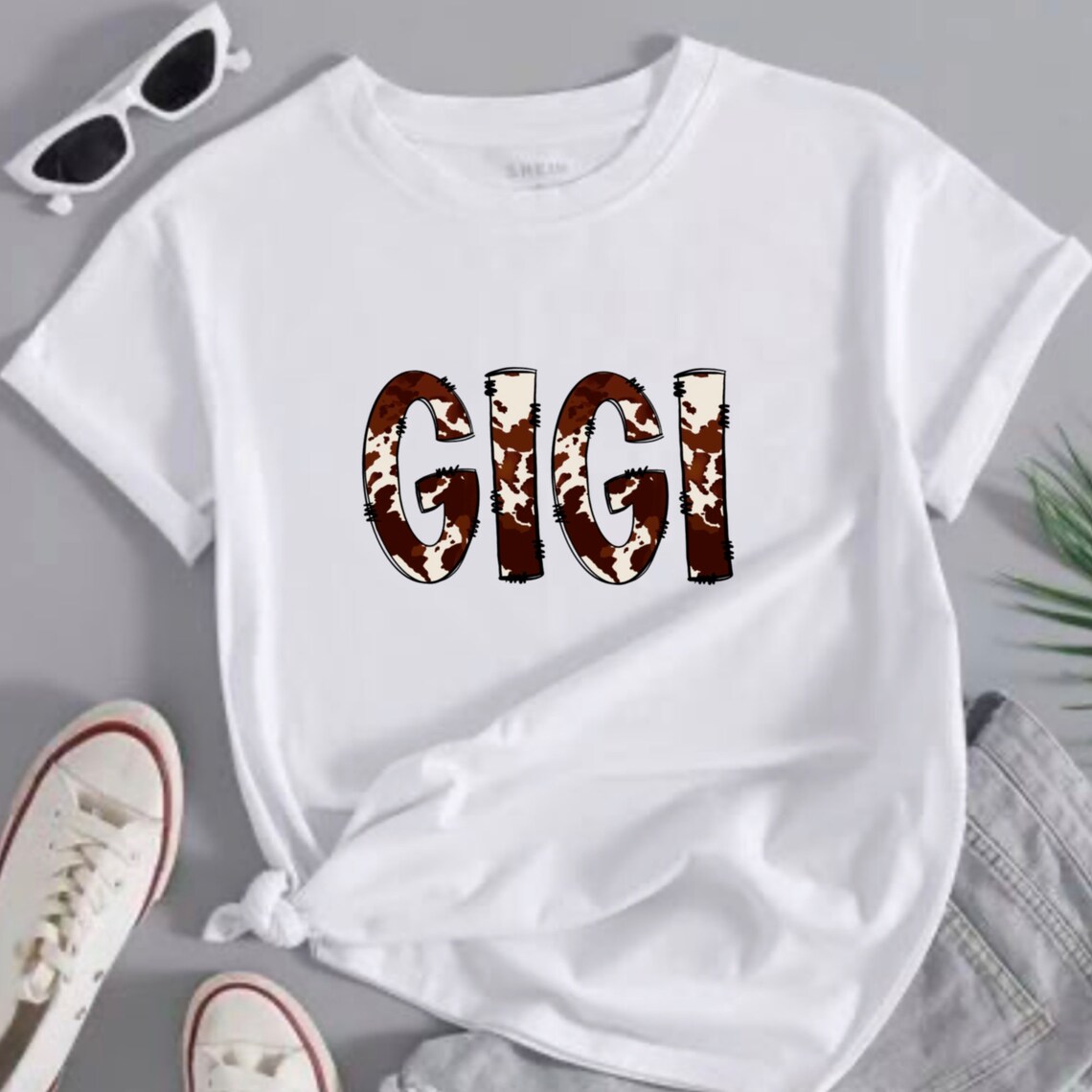 Gigi Cow Sublimation SVG PNG Mother's Day Design Hand - Etsy