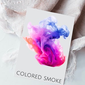 Colored Smoke Clipart Watercolor Png, Cute Alcohol Ink Digital Print ...