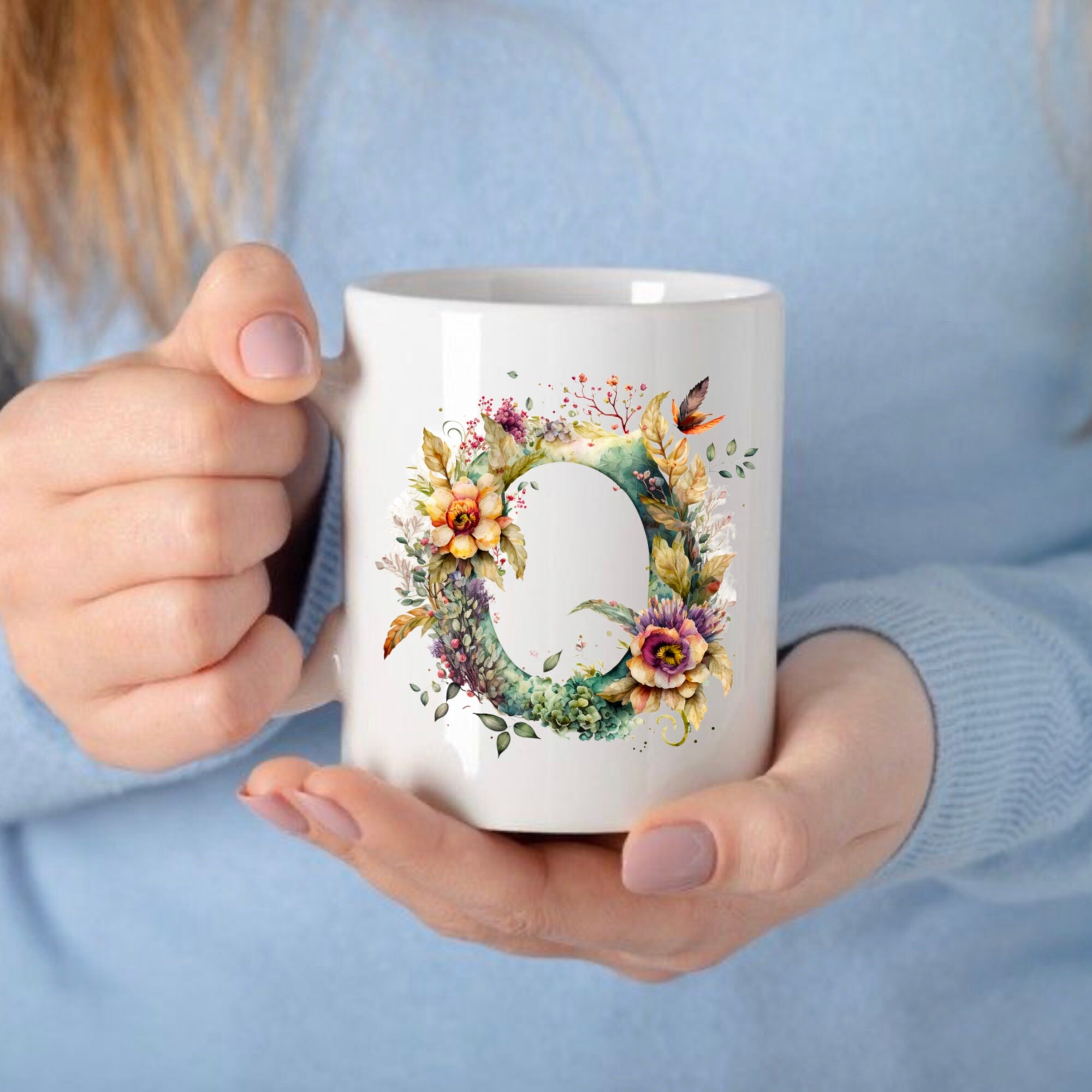 Watercolor Flower Letter O Png Clipart Botanical Letter O - Etsy