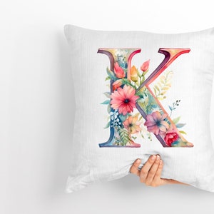 Blooming Alphabet Watercolor Png, 26 Floral Letters Clipart, Digital ...