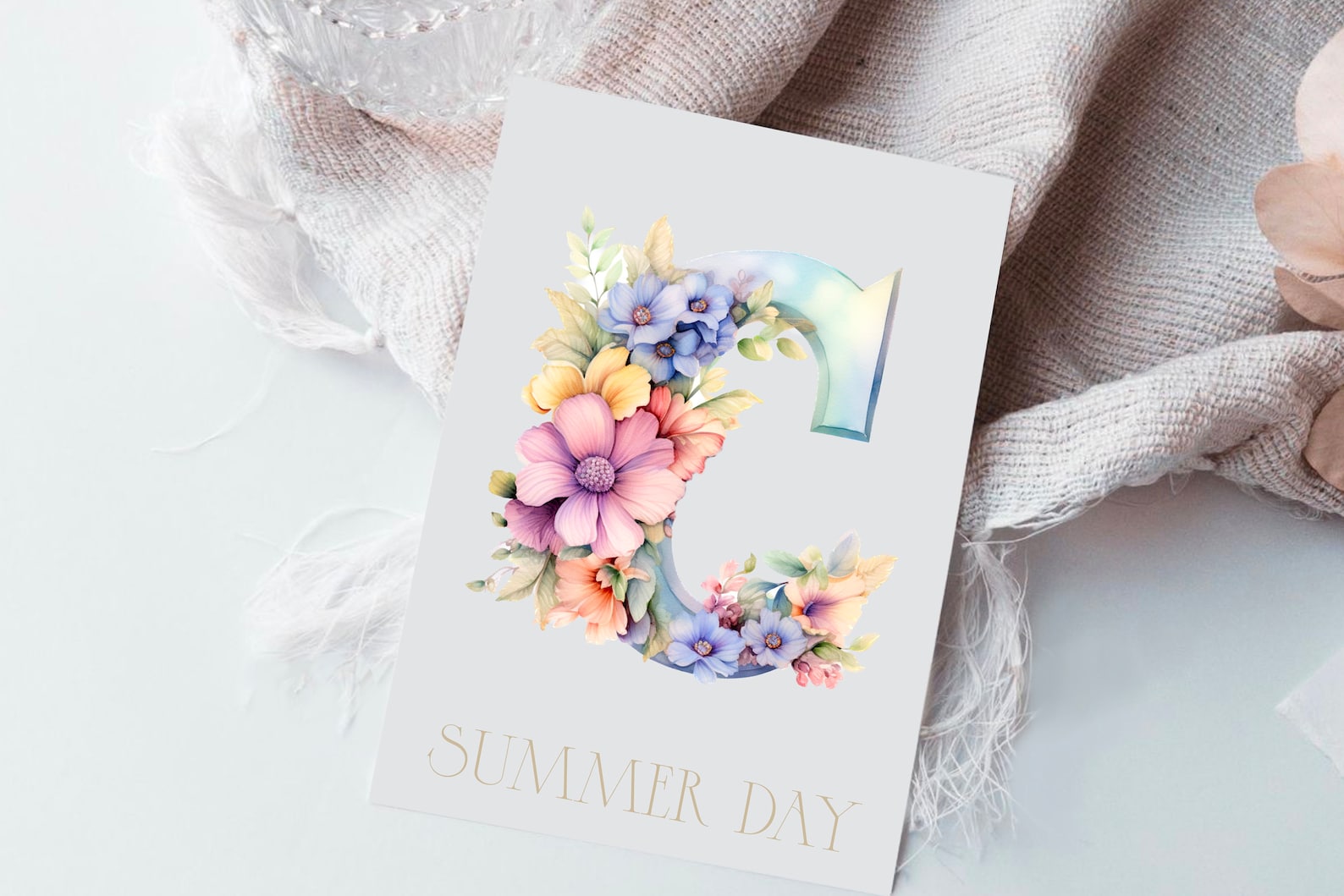 Pastel Alphabet Watercolor Png, 26 Floral Letters Clipart, Delicate ...