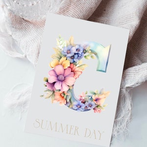 Pastel Alphabet Watercolor Png, 26 Floral Letters Clipart, Delicate ...