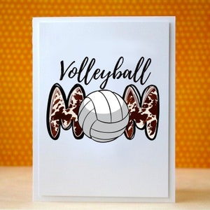 Mom Volleyball Cow Design Love Volleyball Download Logo - Etsy