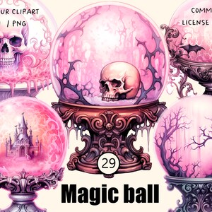 Magic Ball, Halloween Clipart Watercolor, Zombie Valley Png, Vampires ...