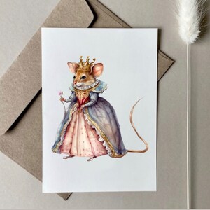 Fairytale Mouse Clipart Watercolour, Victorian Mousе Digital Print ...