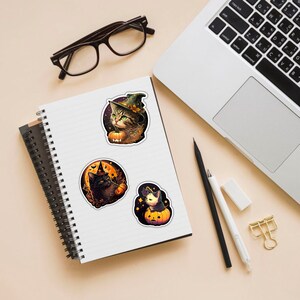 Magic Cats Sticker Pack Printable PNG Stickers, Digital Stickers - Etsy