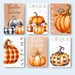 Autumn Watercolor Clipart Pumpkins Orange Happiness Png - Etsy
