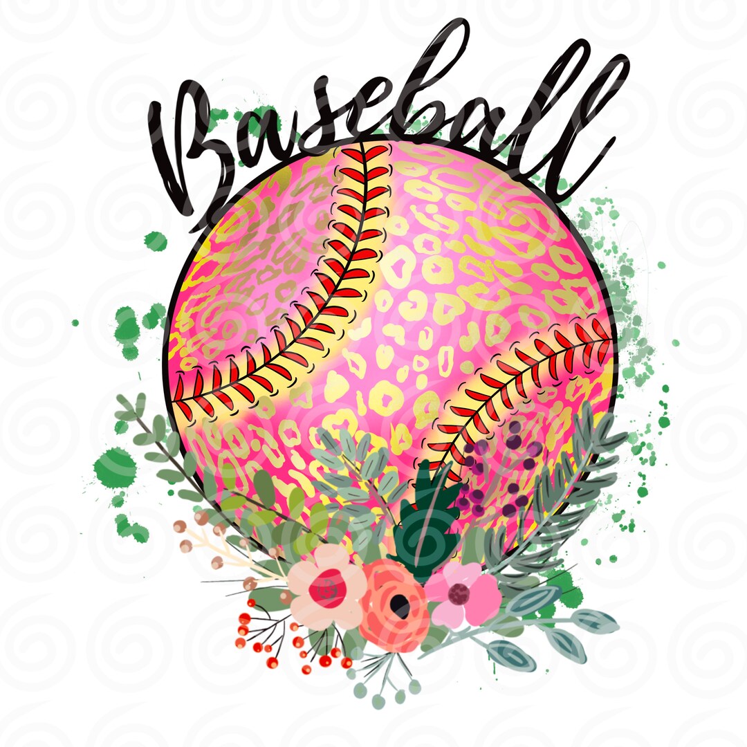 Baseball Leopard Download Digital File Logo Baseball - Etsy