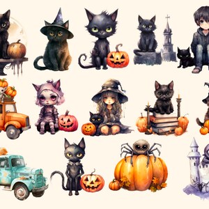 Halloween, Sweet or Nasty, Kawaii Ghost Clipart Watercolor Png ...