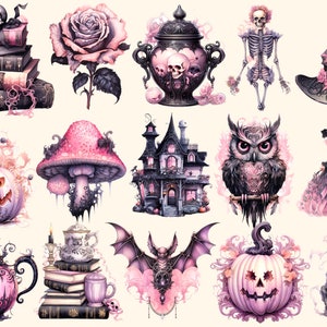 Halloween Clipart, Spirit Clipart Watercolor Png, Vampires, Creepy ...