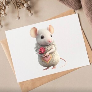 Fairytale Mouse Clipart Watercolour, Victorian Mousе Digital Print ...