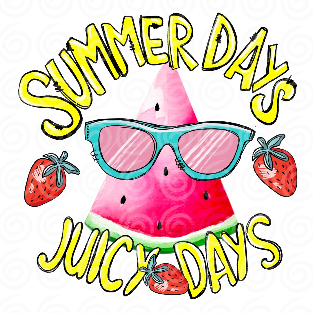 Summer Days SVG / PNG, Watermelon Svg, Pink Stuff, Juicy Days ...