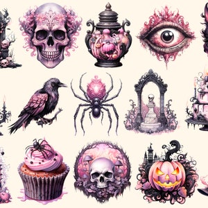 Halloween Clipart, Spirit Clipart Watercolor Png, Vampires, Creepy ...