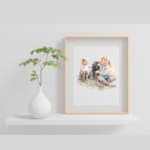 Children, Best Friends Watercolor Clipart Png, Cute Friends Digital ...