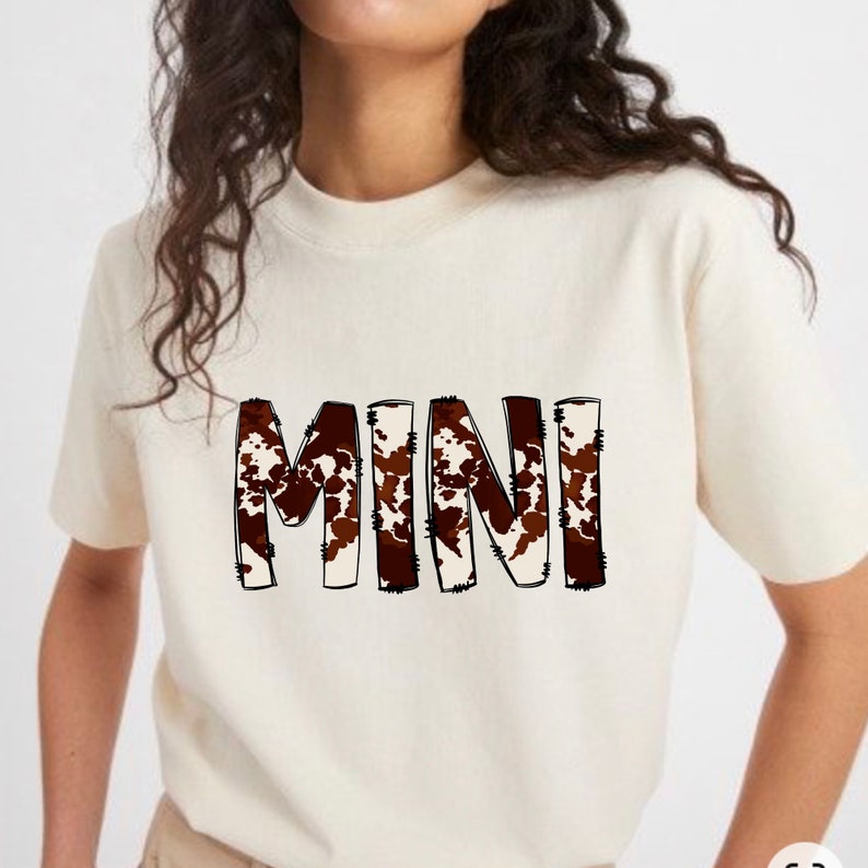 Mini Cow Sublimation Design Western SVG PNG Mother's Day - Etsy