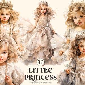 Little Princess, Victorian Girl Watercolor Clipart, Children, Best ...